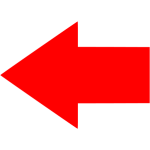 Red color arrow, right view red arrow, 3D arrow logo - PNGArc