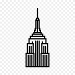 Empire State Building Icon Transparent Background - PNGArc