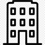 Office Building Icon Clipart Transparent Background Png - PNGArc