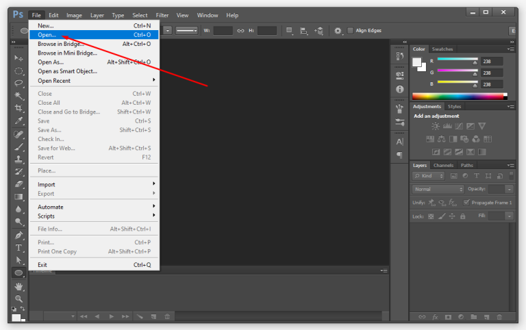 How to open a PNG image in Photoshop - PNGArc