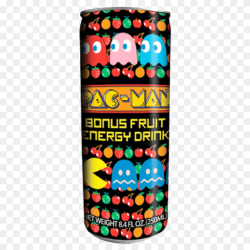 Pac-Man Power-Up: Indulge in Bonus Fruit Energy Drink Adventure - PNGArc