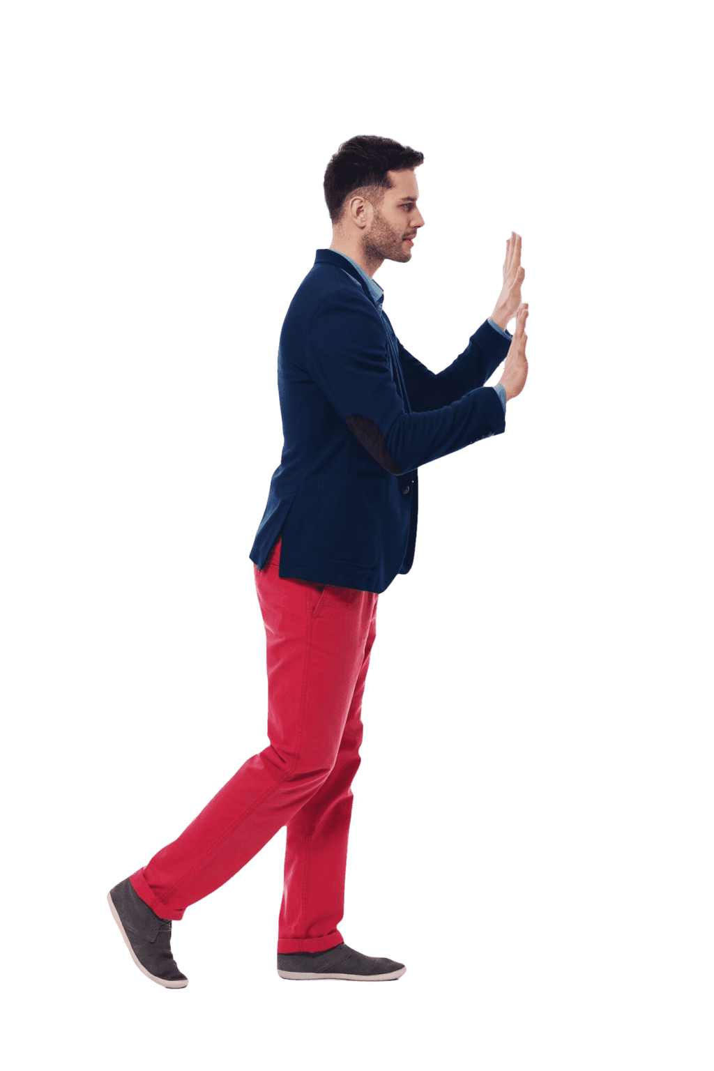 Man Standing With A Broad Smile Transparent Image Download - PNGArc