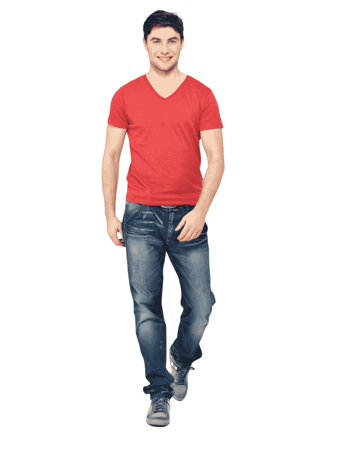 Red T-shirt Man Transparent PNG Image Free Download - PNGArc