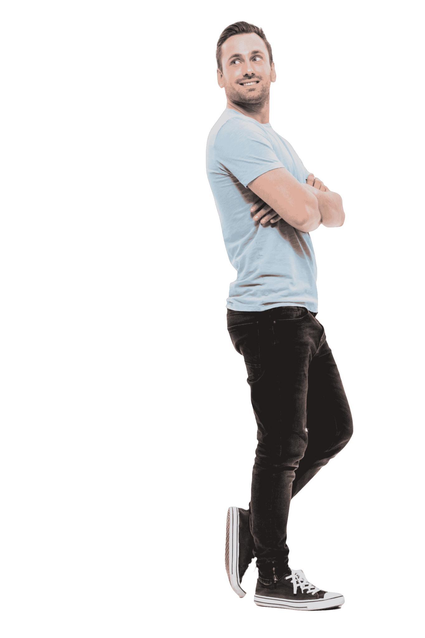 Man Standing With A Broad Smile Transparent Image Download - PNGArc