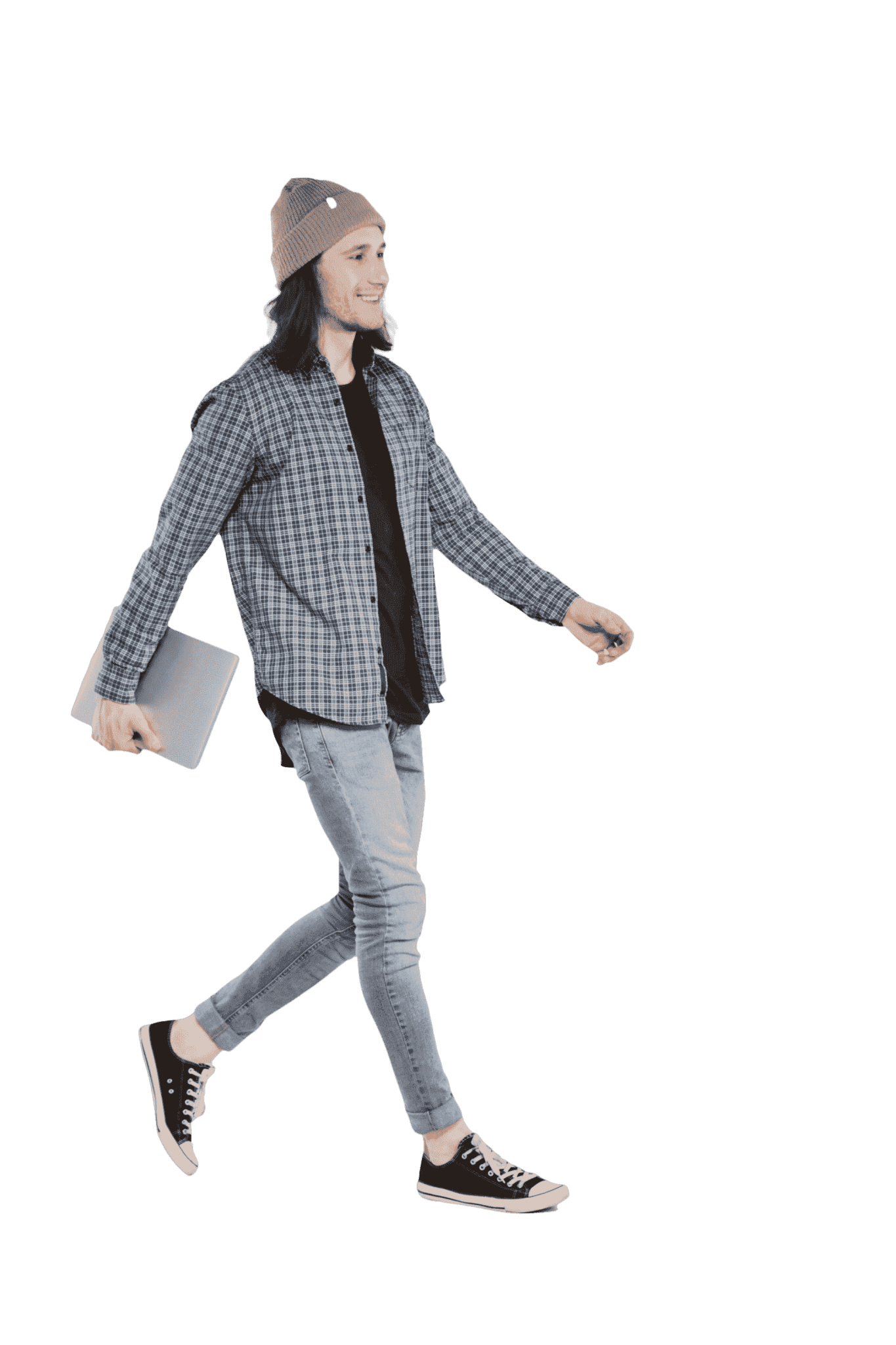 Hipster Walking Man Transparent Image - PNGArc